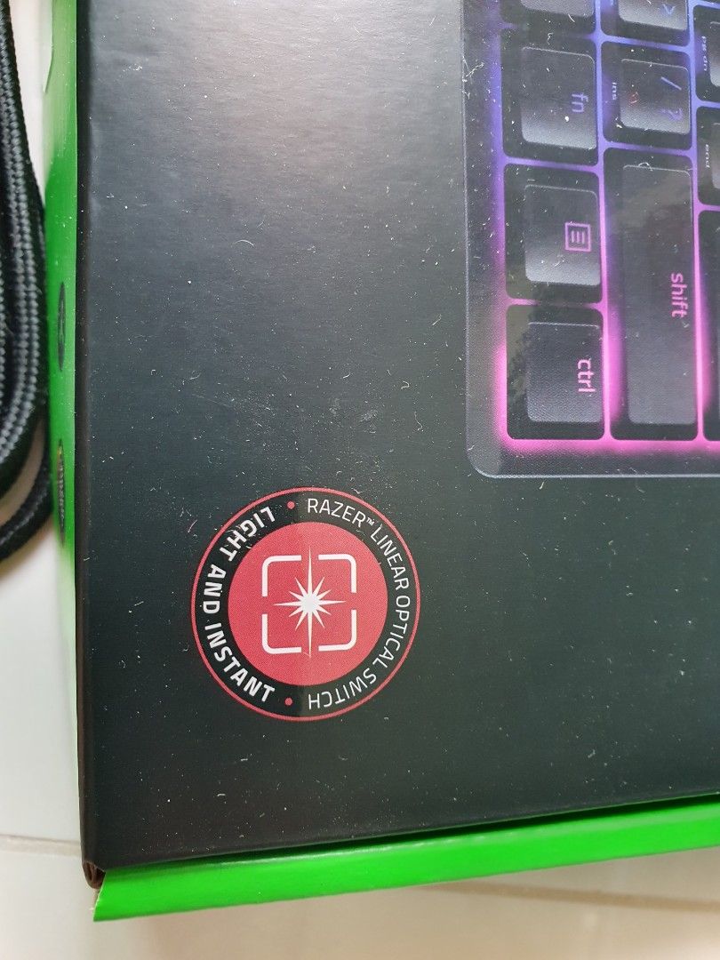 Razer huntsman mini red switch linear 60% keyboard, Computers & Tech ...
