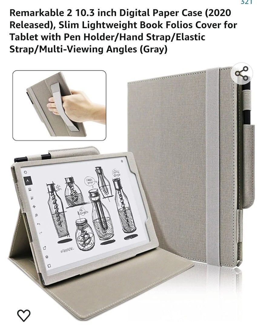 Remarkable 2 Digital Paper Case (used for 1 month only), Mobile Phones ...