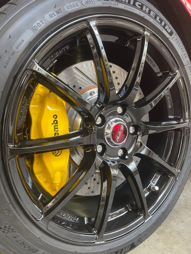 RIM CALIPER SPRAYING WITH 2K LACQUER, KERB RASH REPAIR, DECHROME, BBK ...