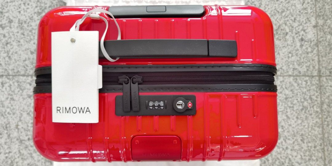 Rimowa Essential Lite Cabin Luggage Red Colour, Hobbies & Toys, Travel ...
