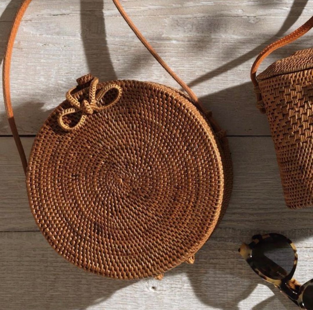 Round Rattan Bag from Bali #KEMASRAYA, Women's Fashion, Bags & Wallets ...