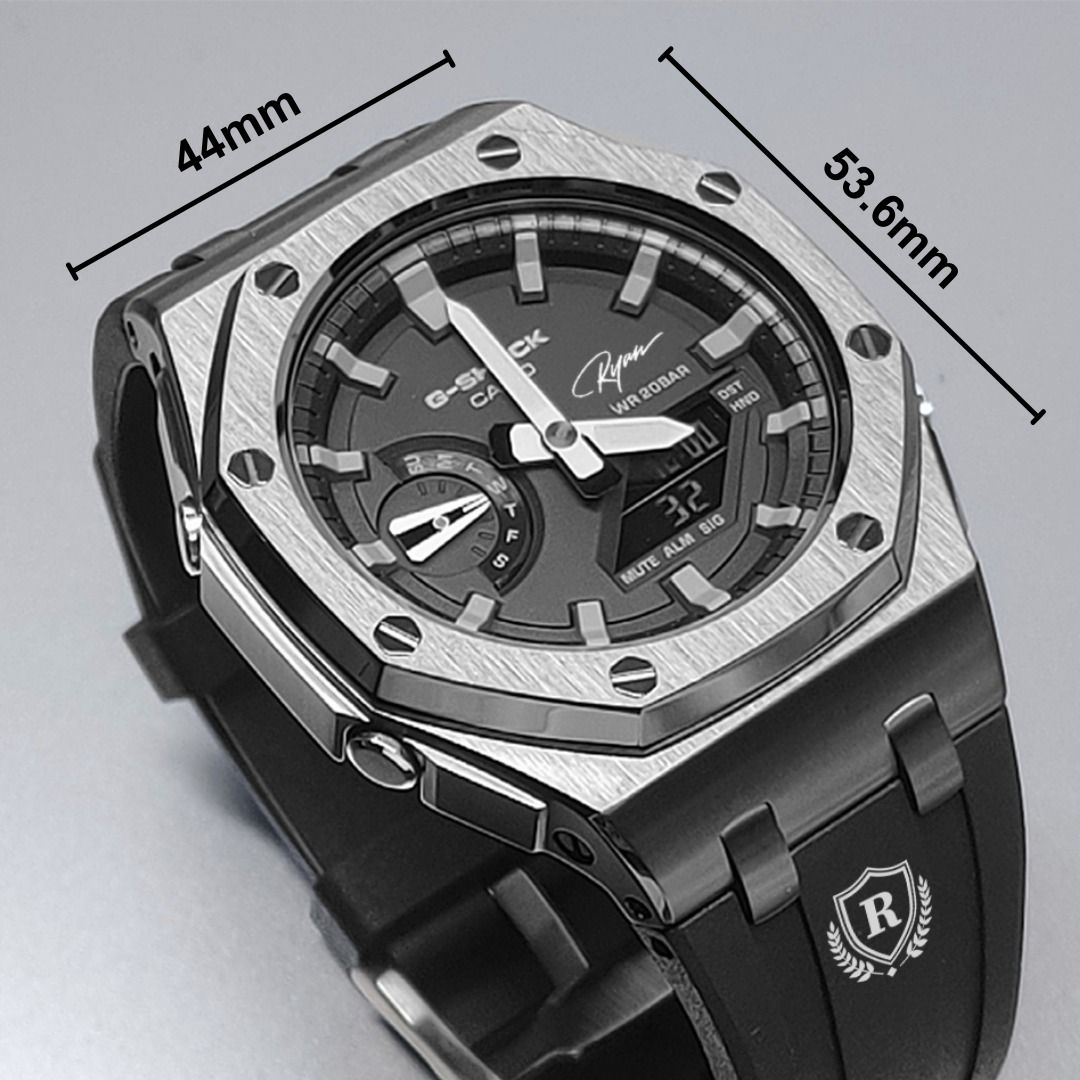 Royal CasiOak Customized Signature Watch G-Shock CasiOak GA-2100 Custom ...