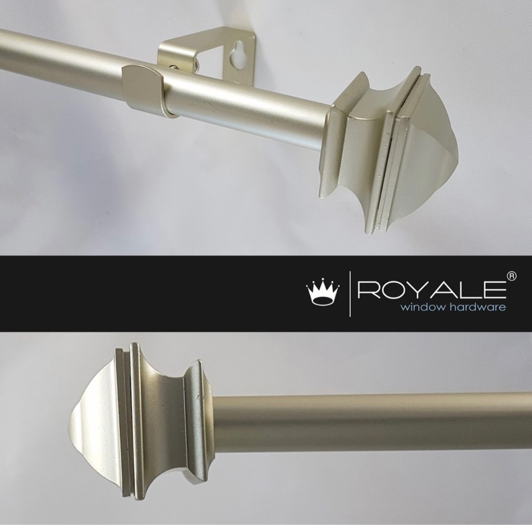 Royale Curtain Premium Rod Silver 16mm 49"x 85"ext. on Carousell