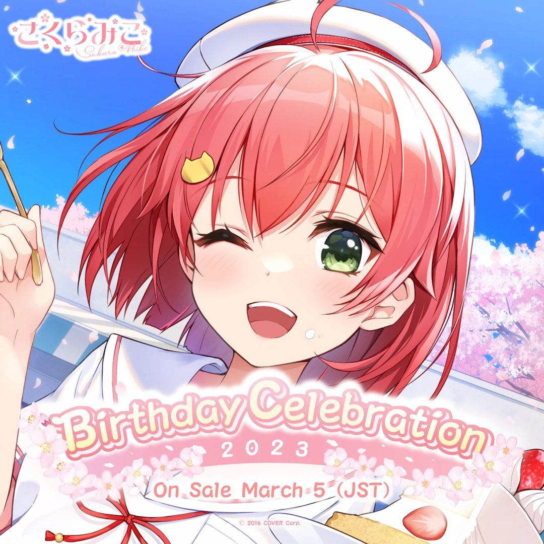Sakura Miko Birthday Celebration 2023 Merch Hololive, Hobbies & Toys ...
