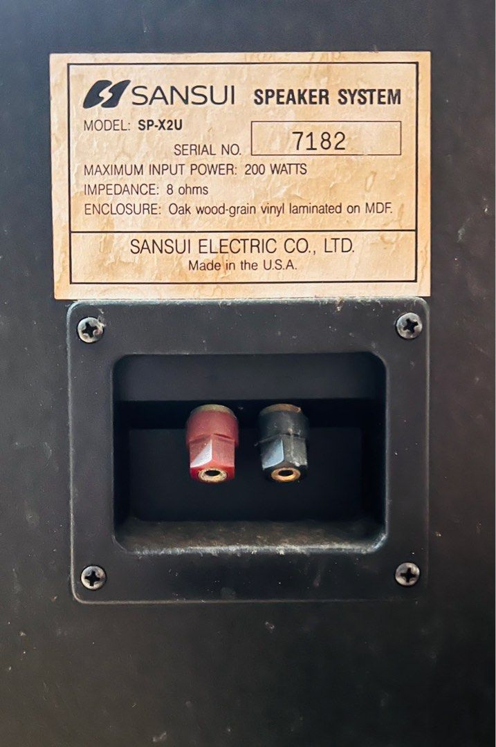 Sansui Speakers Made in USA, Audio, Soundbars, Speakers & Amplifiers on ...