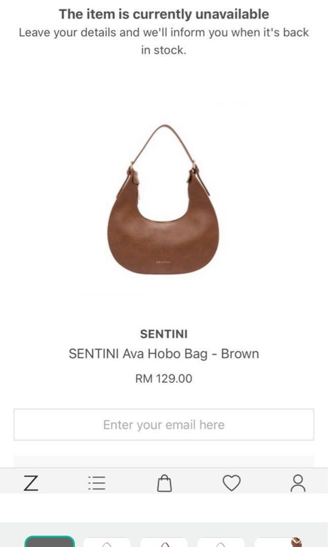 Sentini Hobo Bag, Women's Fashion, Bags & Wallets, Shoulder Bags on ...
