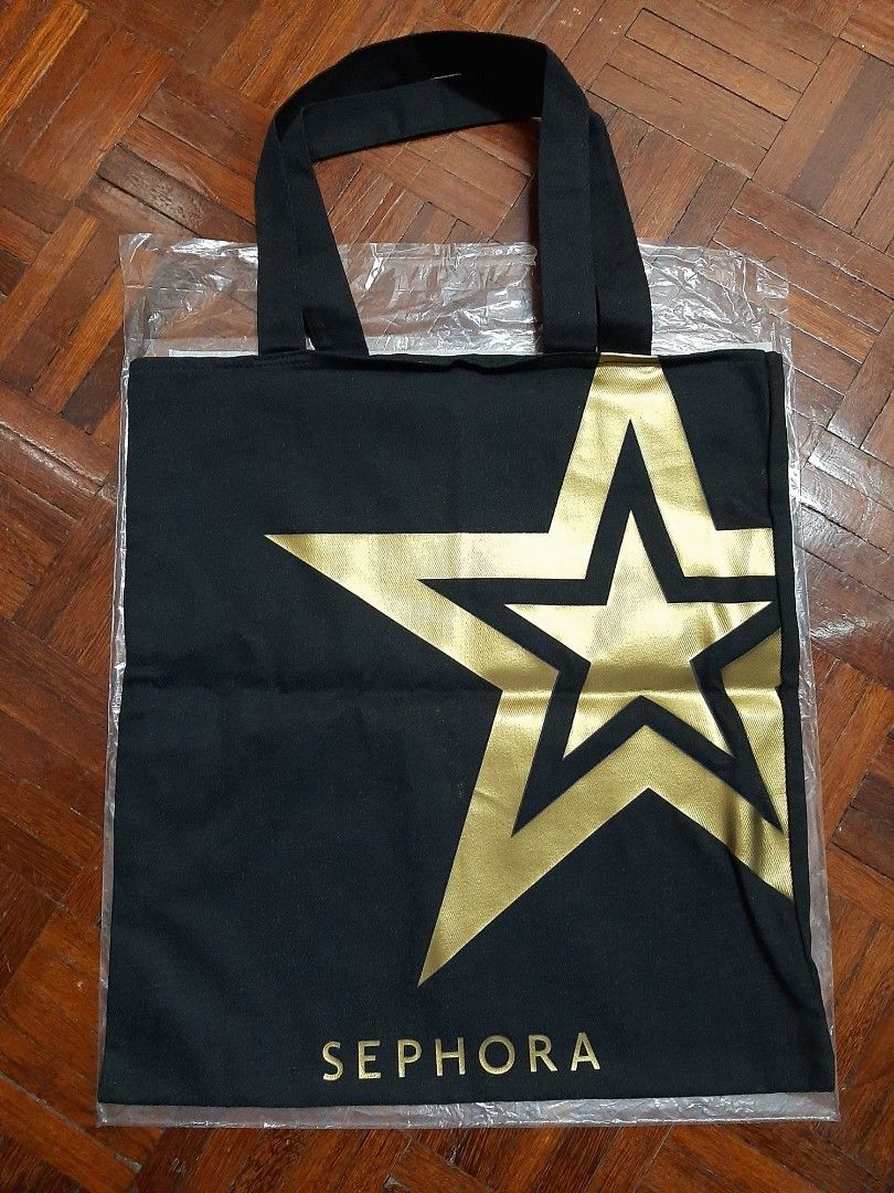 (NEW) Sephora Gold Canvas Tote Bag, Women's Fashion, Bags & Wallets ...