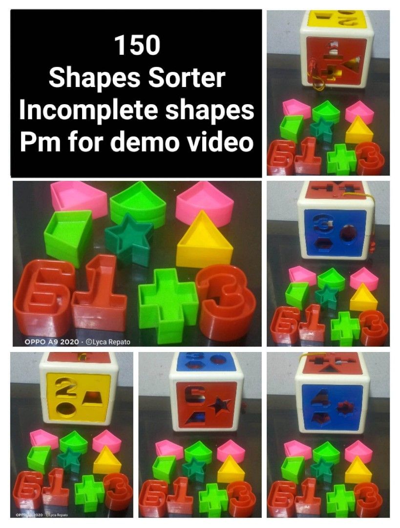 Shapes Sorter (Incomplete Shapes), Hobbies & Toys, Toys & Games on ...