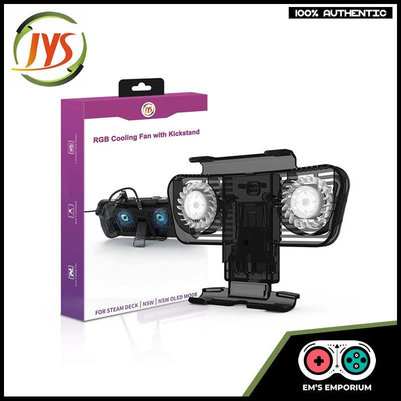 Share: 0 Steam Deck Cooling Fan Holder Stand with LED Light for Steam ...