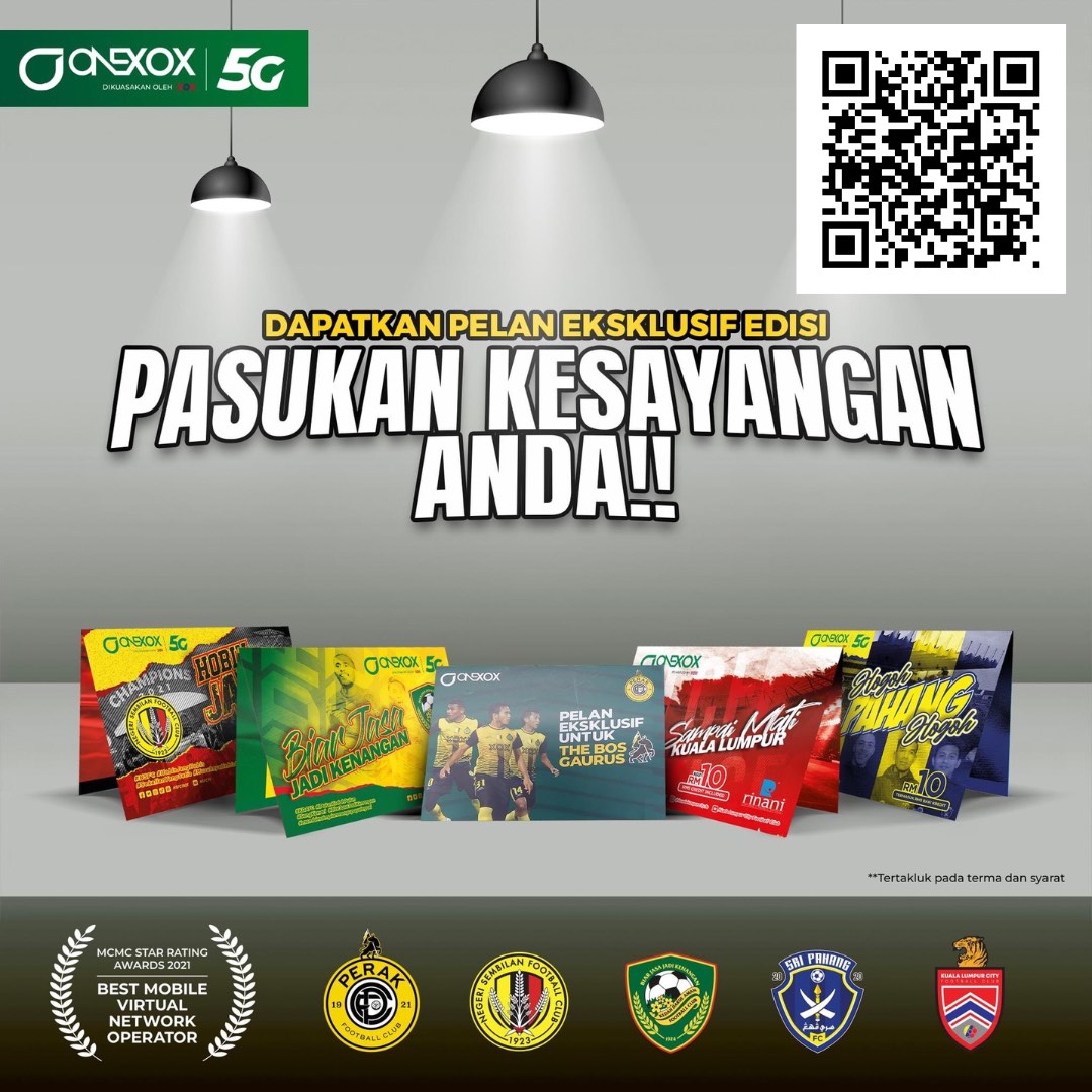 SIMKAD ONEXOX 5G FOOTBALL CLUB SUPPORTER PAHANGFC PERAKFC KLFC ...