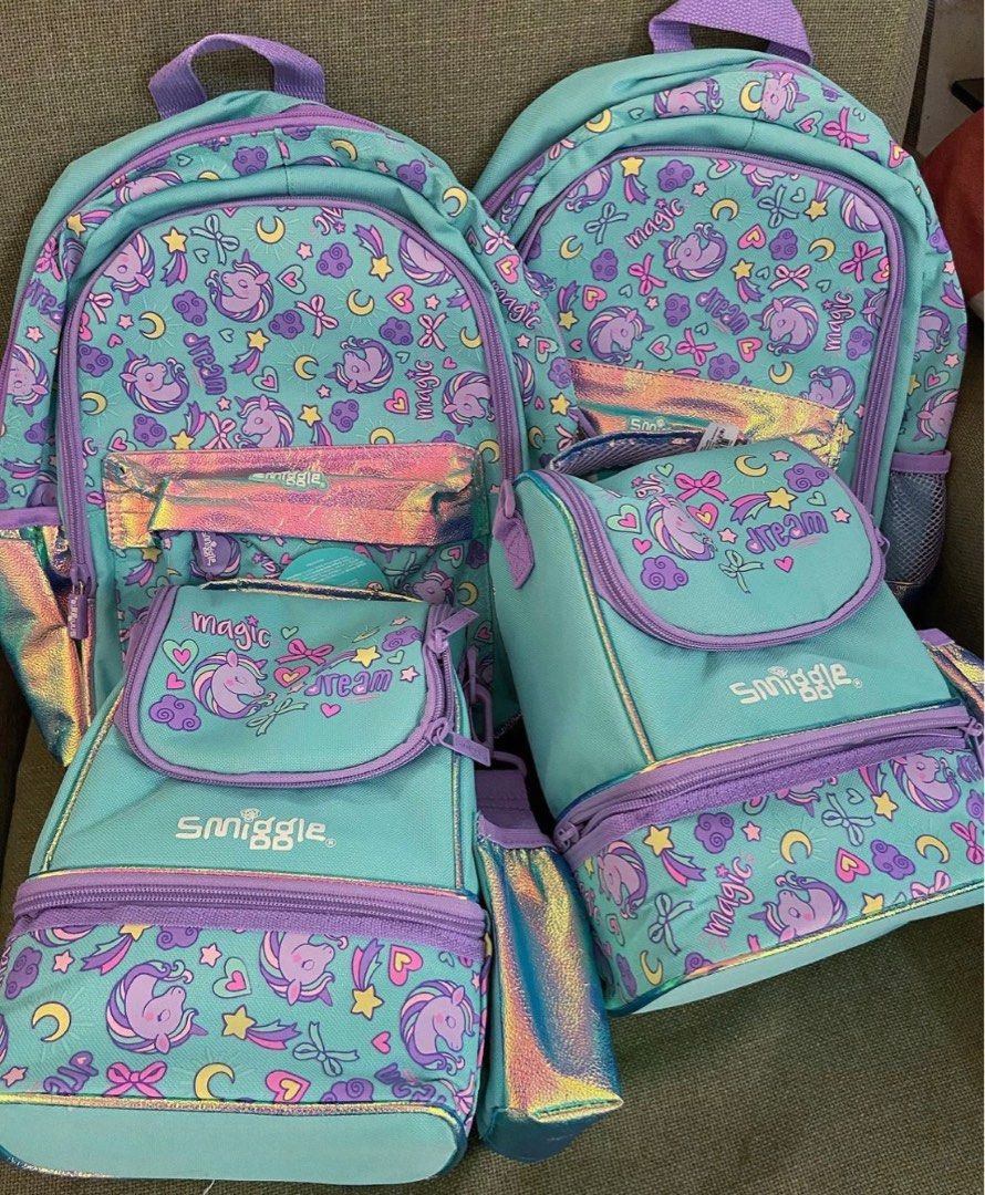 Smiggle Backpack Set, Women's Fashion, Bags & Wallets, Backpacks on ...