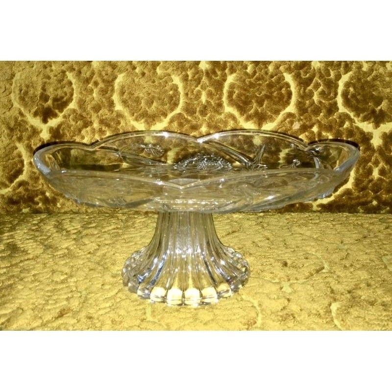 SOGA Glass - Footed Plate, Furniture & Home Living, Kitchenware ...