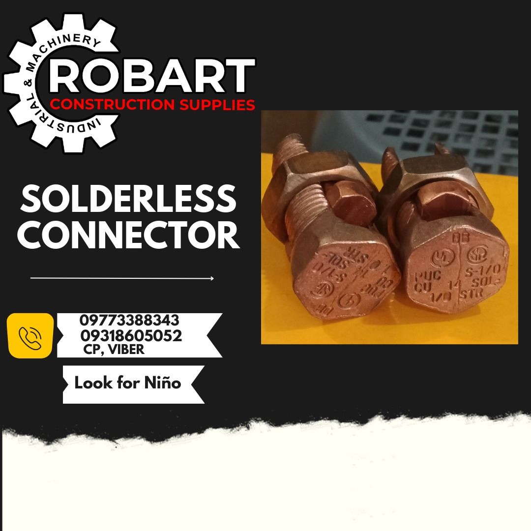 SOLDERLESS CONNECTOR, Commercial & Industrial, Construction Tools ...