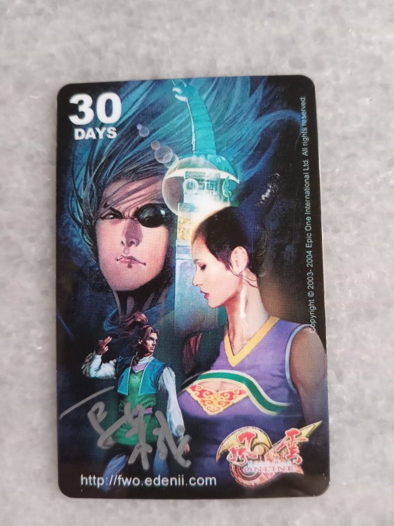 Storm Rider / Fung Wan Online Game Card Autograph by Ma Wing Shing ...