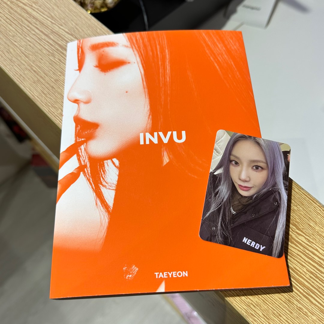 TAEYEON - INVU [Orange] with PC, Hobbies & Toys, Memorabilia & Collectibles, K-Wave on Carousell