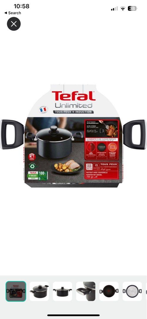 Tefal unlimited 24cm pot, TV & Home Appliances, Kitchen Appliances ...