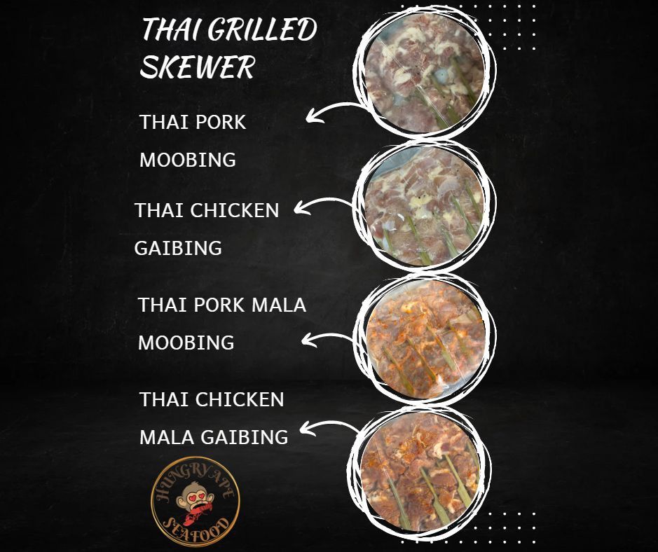 Thai Pork Skewers (Mooping) / Thai Chicken Skewer (Gaiping), Food ...