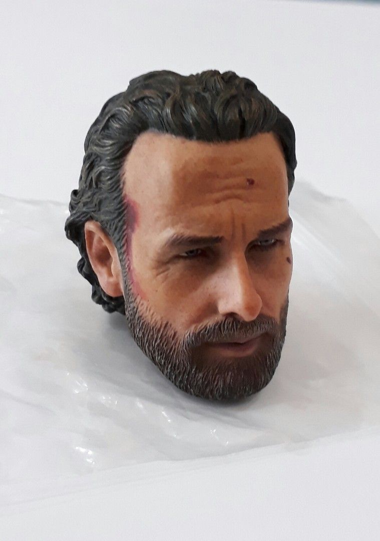THREEZERO Walking Dead 1/6 Rick Grimes Headsculpt / AMC, Hobbies & Toys ...