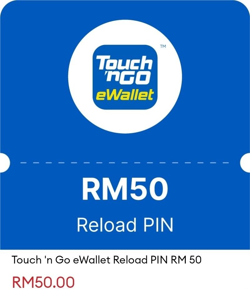 TnG Reload Pin RM50 (Limited), Computers & Tech, Office & Business Technology on Carousell