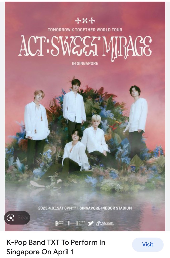 Tomorrow X Together TXT 1st April concert ticket, Tickets & Vouchers, Event Tickets on Carousell