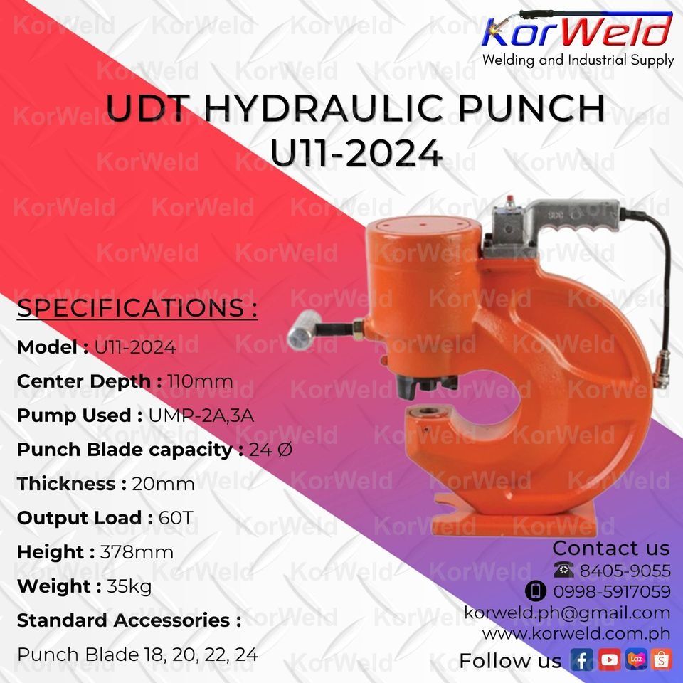 UDT Hydraulic Punch U11-2024, Commercial & Industrial, Construction Tools & Equipment on Carousell