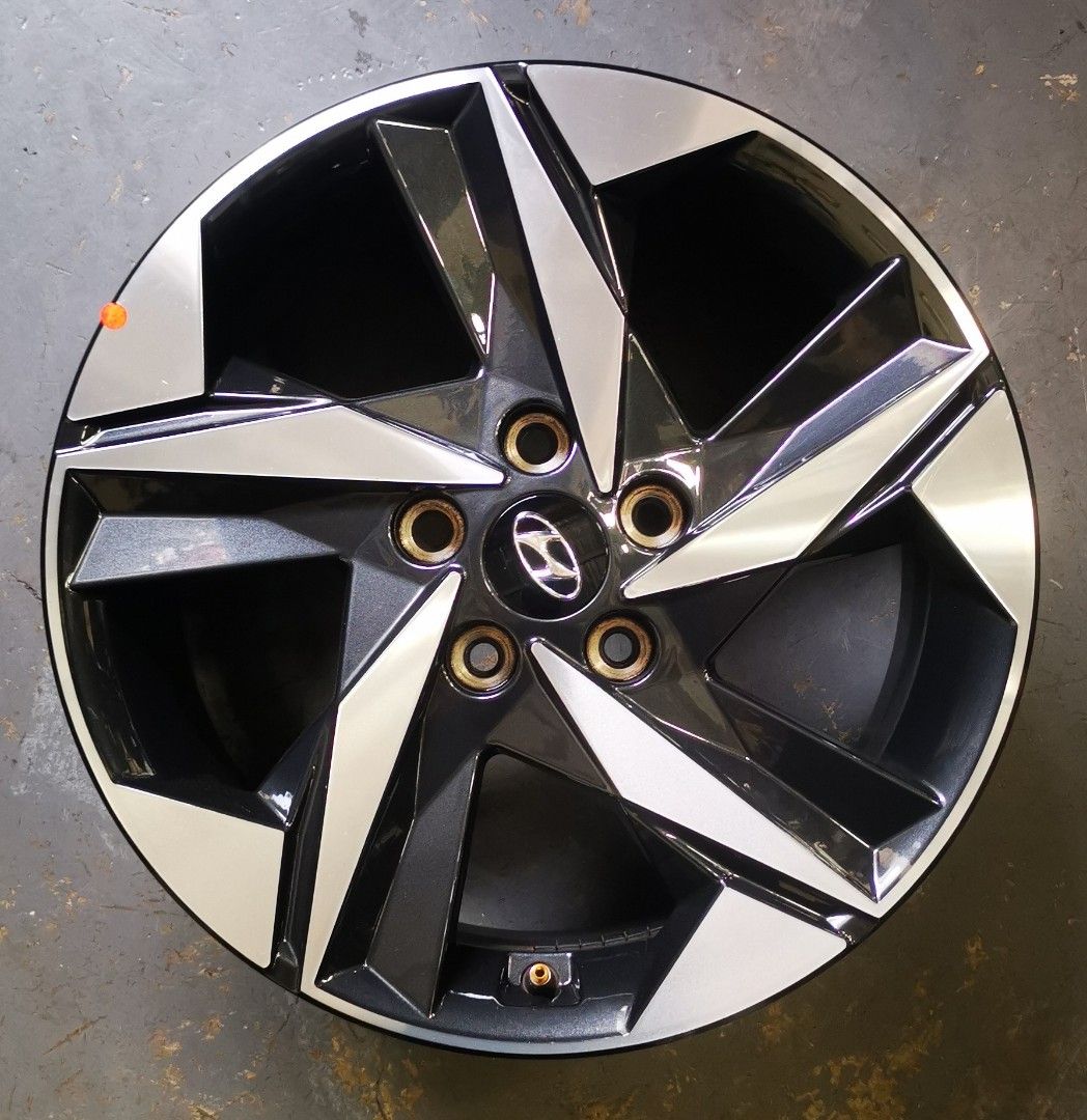 Used 17" Original Hyundai Rims, Car Accessories, Tyres & Rims on Carousell