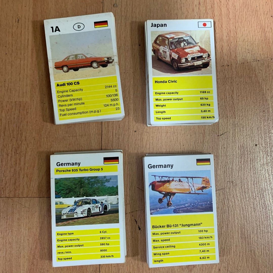 Various Vintage Top Trump Card Games for Sale F1 Locomotive Sports ...
