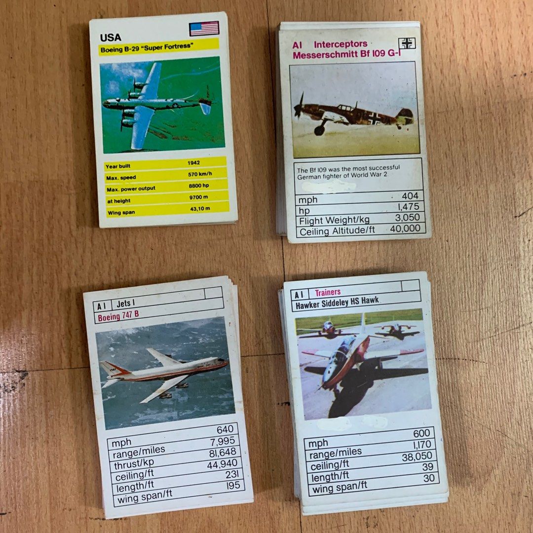 Various Vintage Top Trump Card Games for Sale F1 Locomotive Sports ...