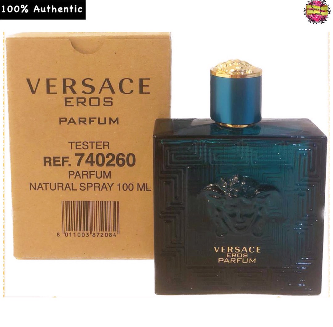 Versace Eros Parfum 100ml for Men (Tester with Cap), Beauty & Personal ...