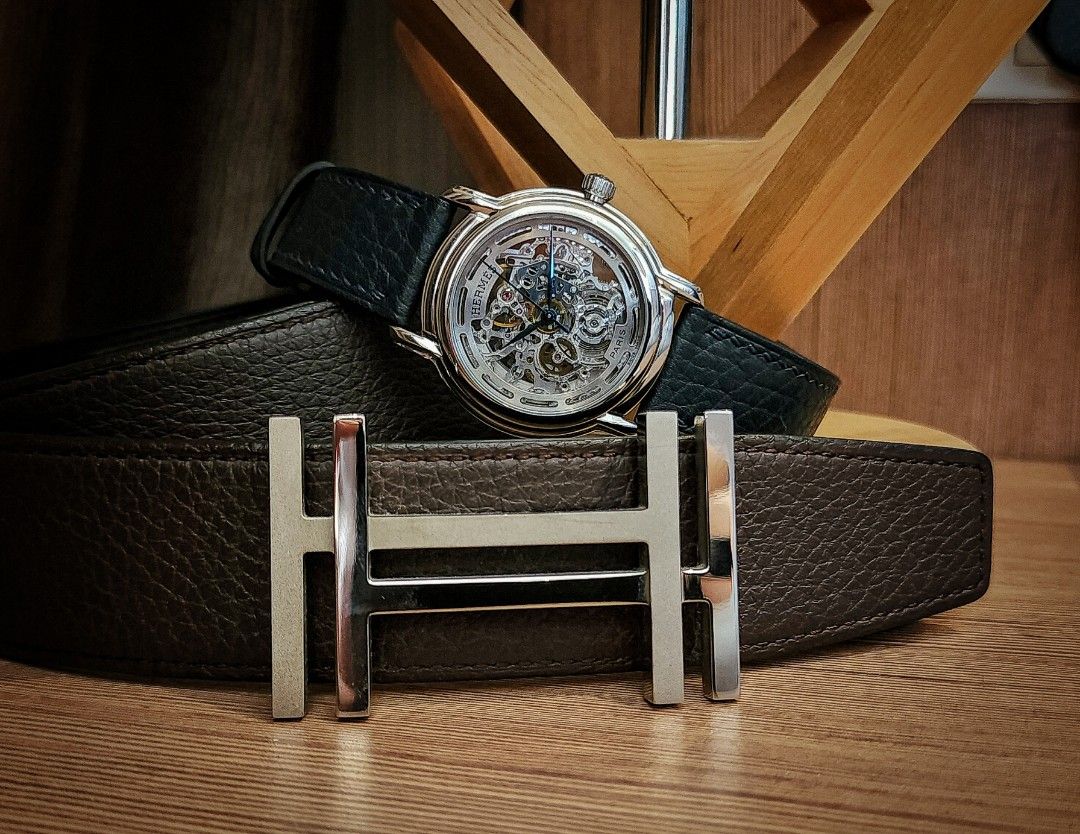 Rare HERMES Sesame TGM Skeleton SM1.710, Luxury, Watches on Carousell