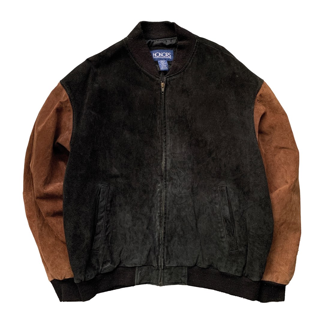 Vintage Honors Suede Leather Varsity Jacket on Carousell