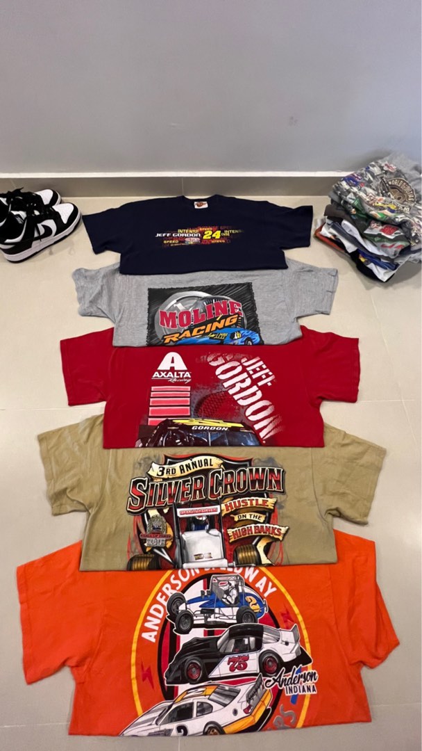 vintage nascar racing tees, Men's Fashion, Tops & Sets, Tshirts & Polo ...