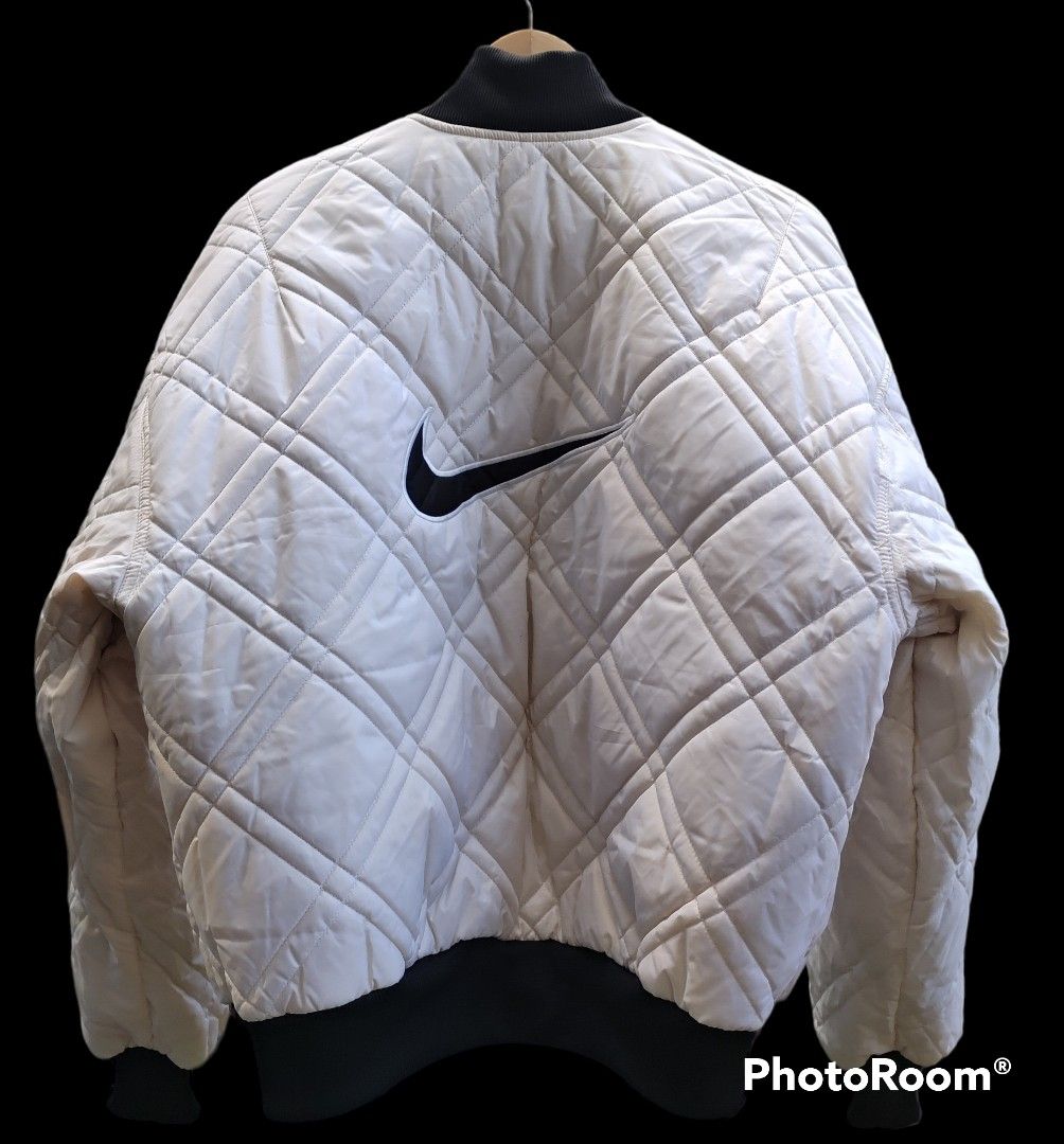 Vintage Nike Swoosh Reversible Puffer Jacket Embroidered Logo on Carousell