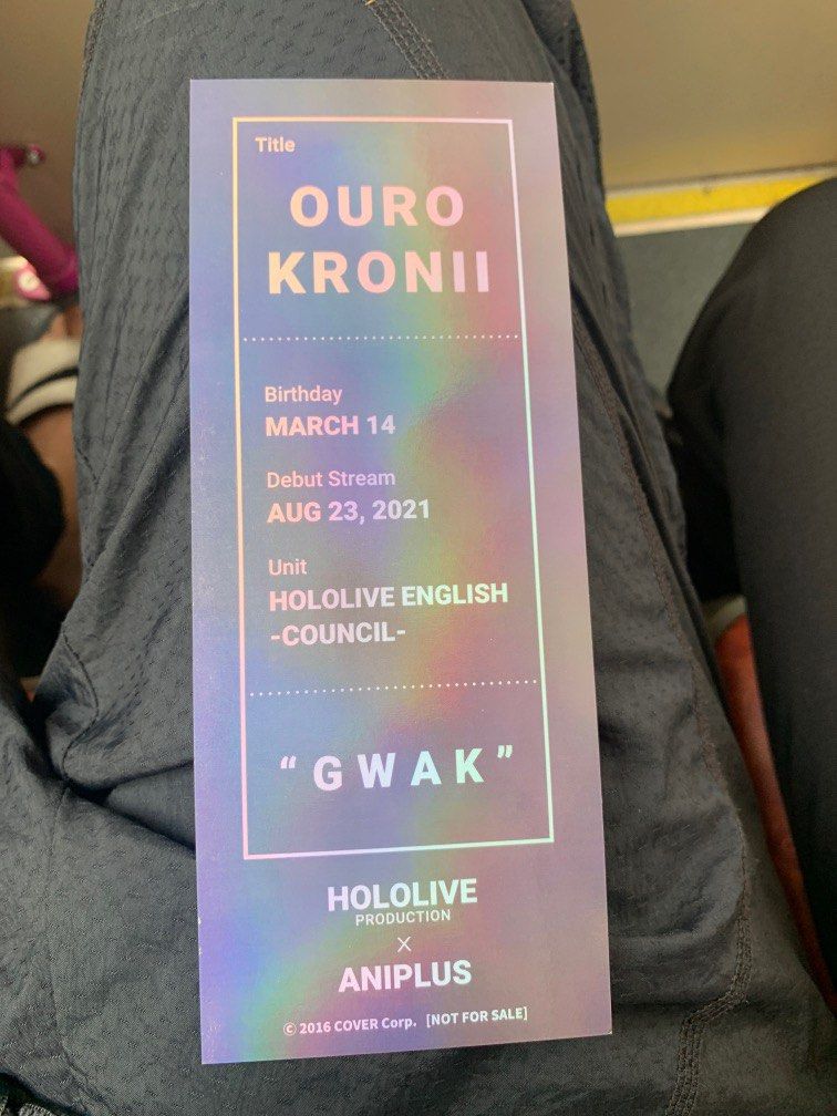 (WTT) hololive aniplus Kronii holographic card, Hobbies & Toys ...
