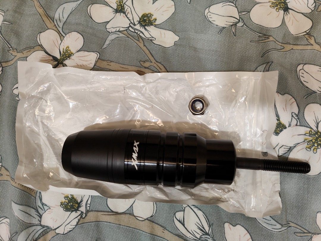 Xmax 300 rear exhaust Axle sliders, Motorcycles, Motorcycle Accessories ...