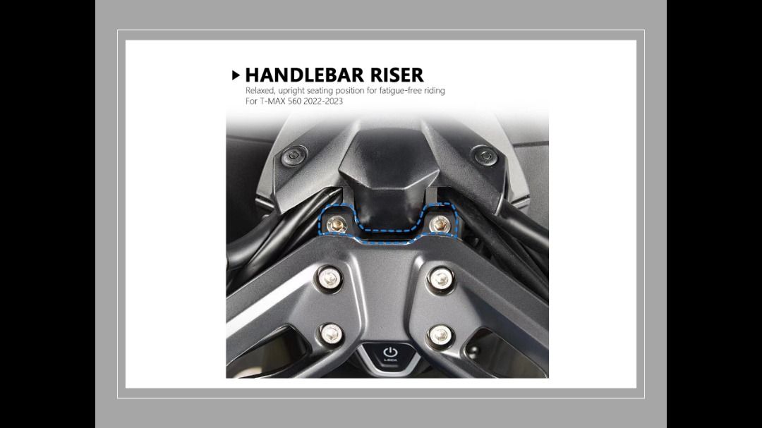 Yamaha Tmax 560 CNC Handlebar Riser Mount Clamp 2022 - 2023 ...