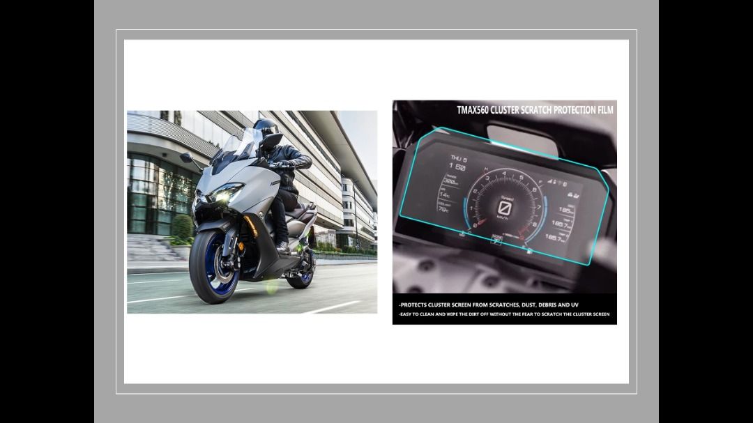 Yamaha Tmax 560 Screen Protector Film 2022 - 2023, Motorcycles ...