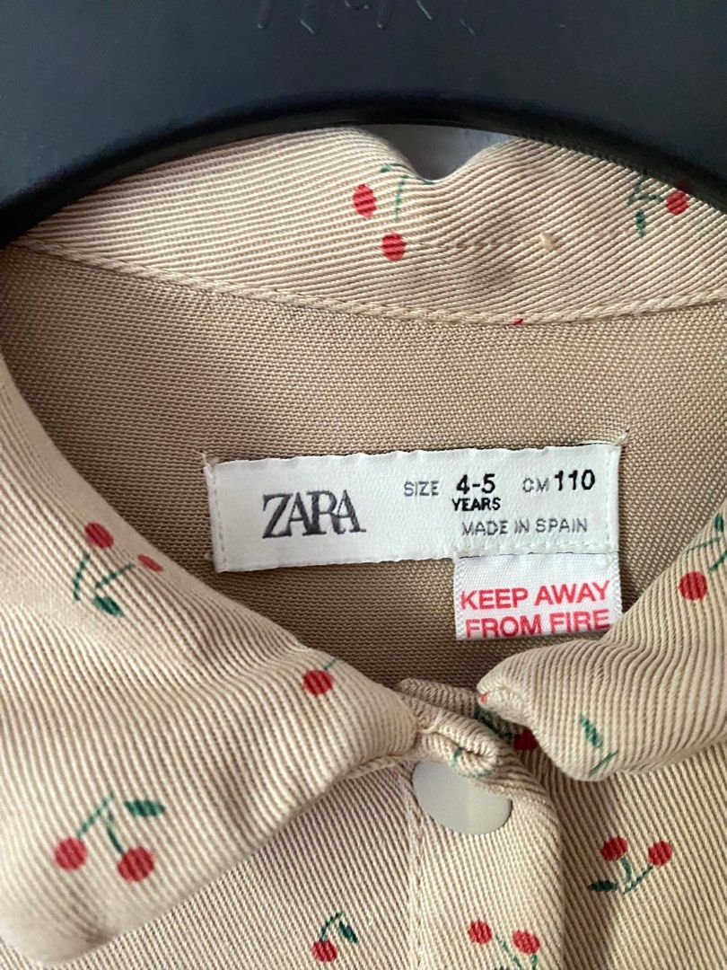 Zara Cherry Dress 4-5y/o on Carousell