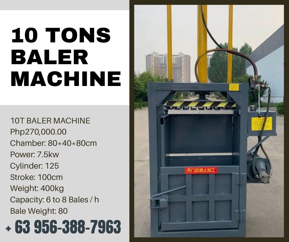 10 TONS BALER MACHINE, Commercial & Industrial, Industrial Equipment on ...