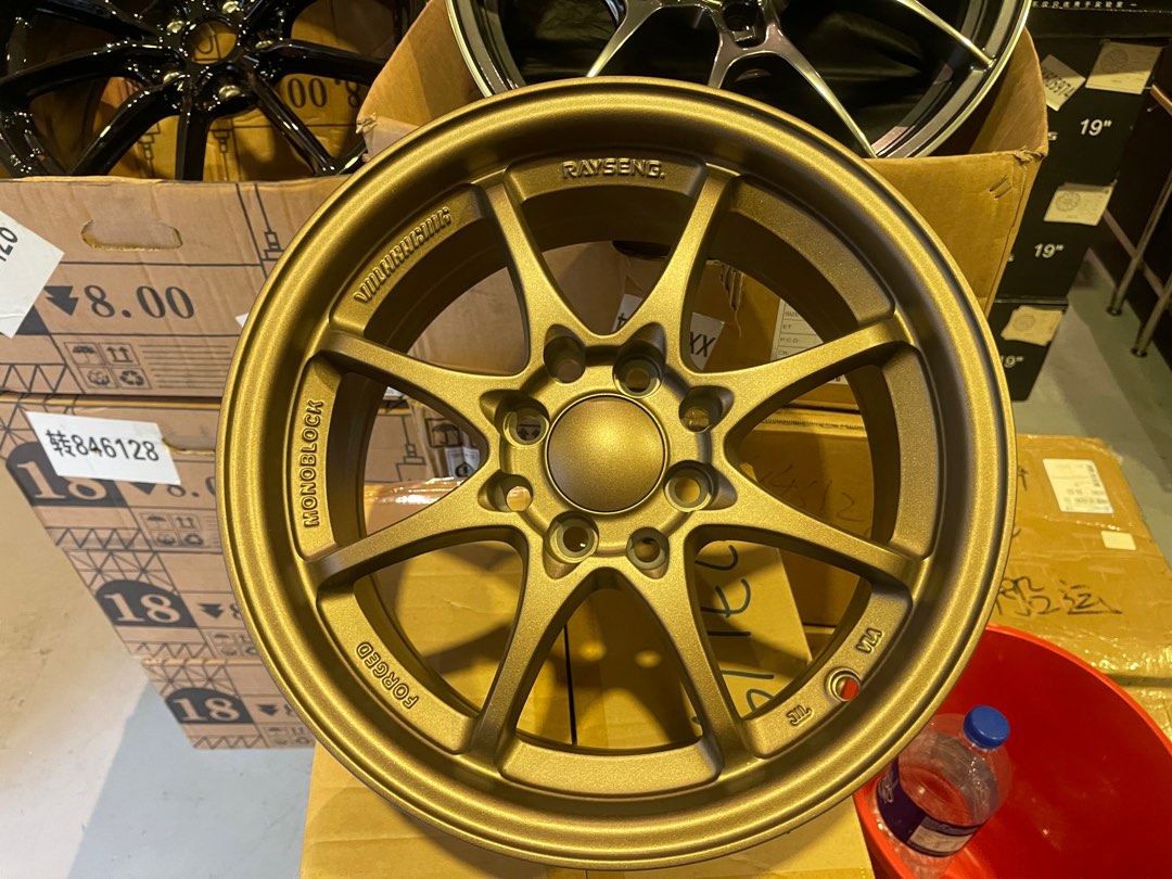 15”Rays CE28 Design Rim 4x100, Car Accessories, Tyres & Rims on Carousell