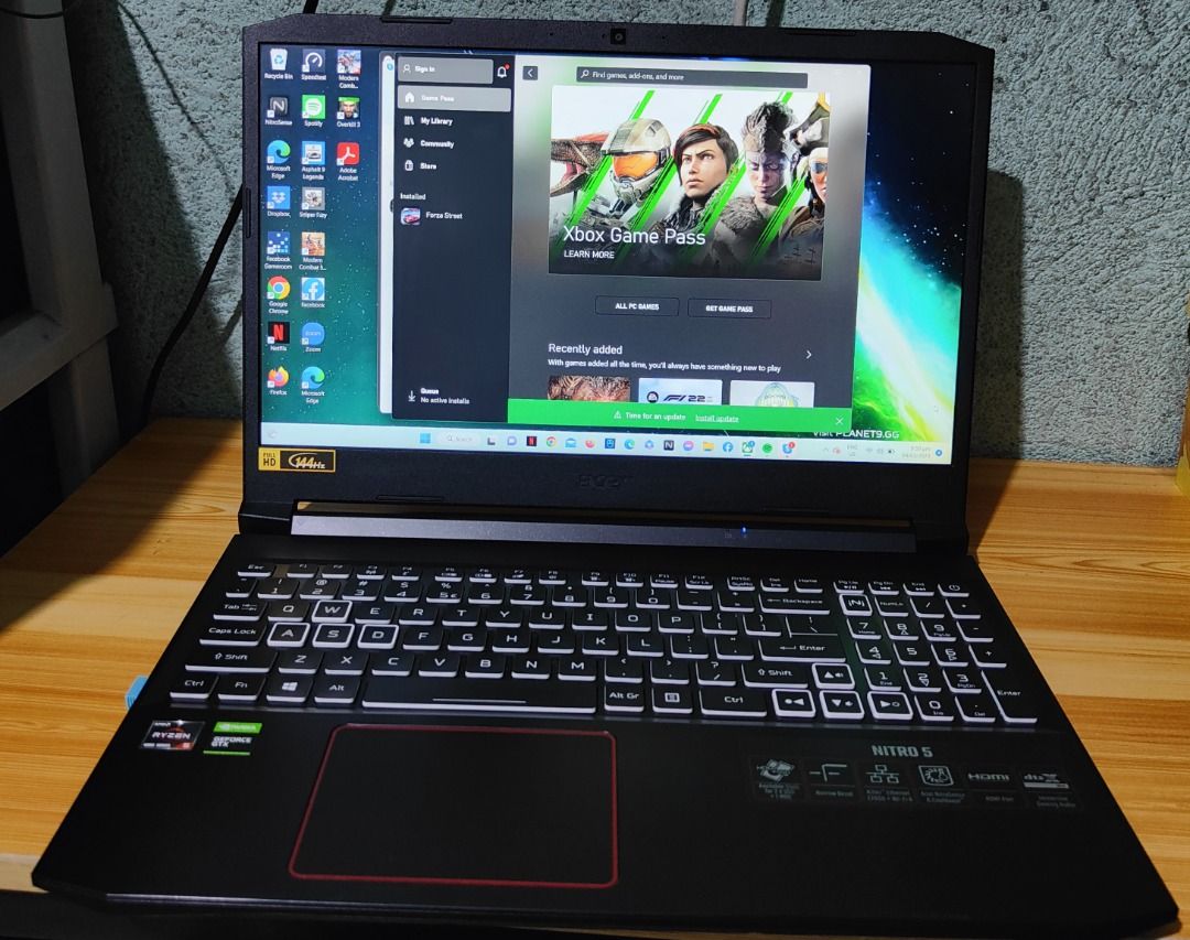 Acer Nitro Ryzen 5 4600h 16G RAM 256+500 GB SDD STORAGE NVIDIA GeForce GTX 1650 Price Negotiable ...