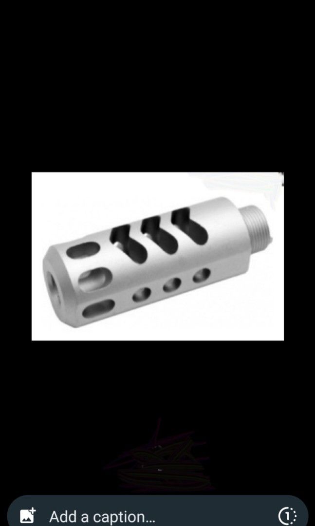 5KU Type 3 Compensator For Marui Hi-Capa Silver 14mm, Sports Equipment ...