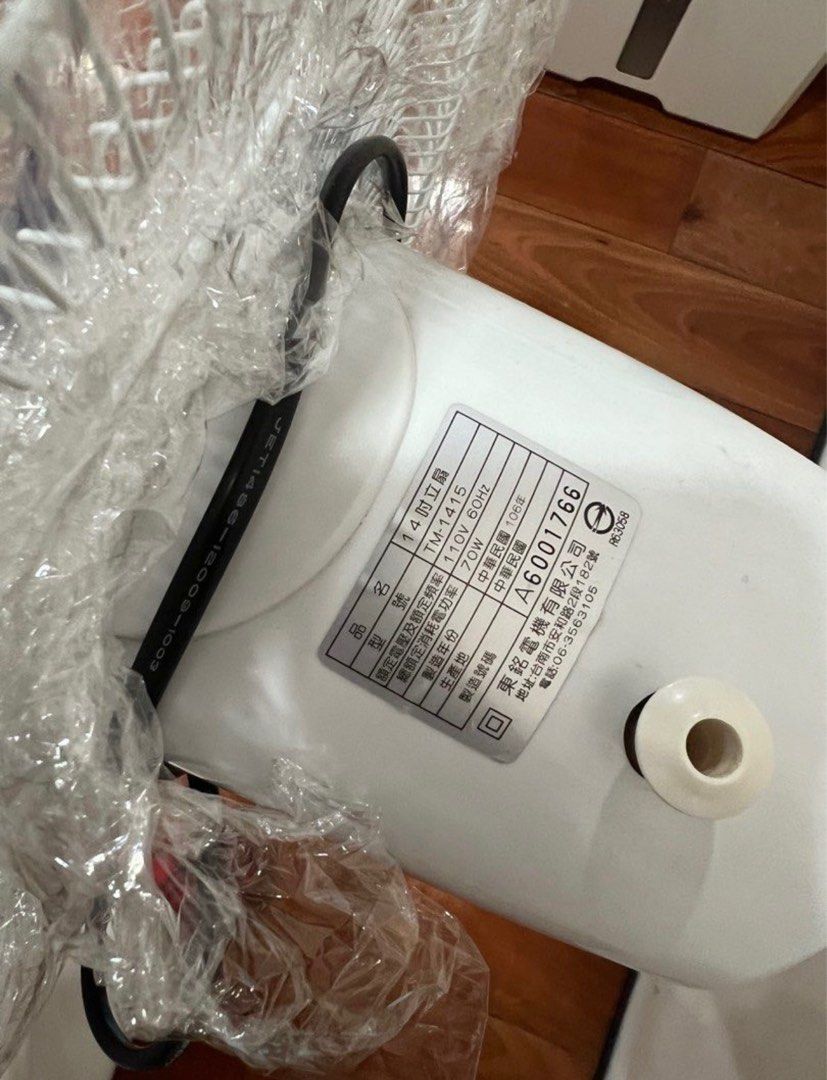 東銘 TM-1415 14吋 涼風扇 電風扇 風扇, 哩哩扣扣, 其他在旋轉拍賣