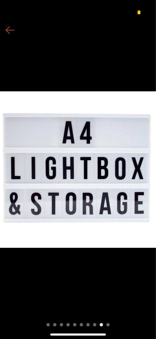 Proposal A4 Size LED Message LightBox, Furniture & Home Living ...
