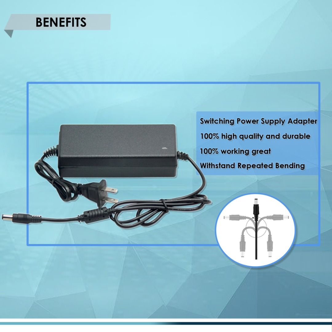 AC/DC ADAPTOR SWITCHING ADAPTER 12V 3A KG-1230, AC to DC INPUT 100-240v ...