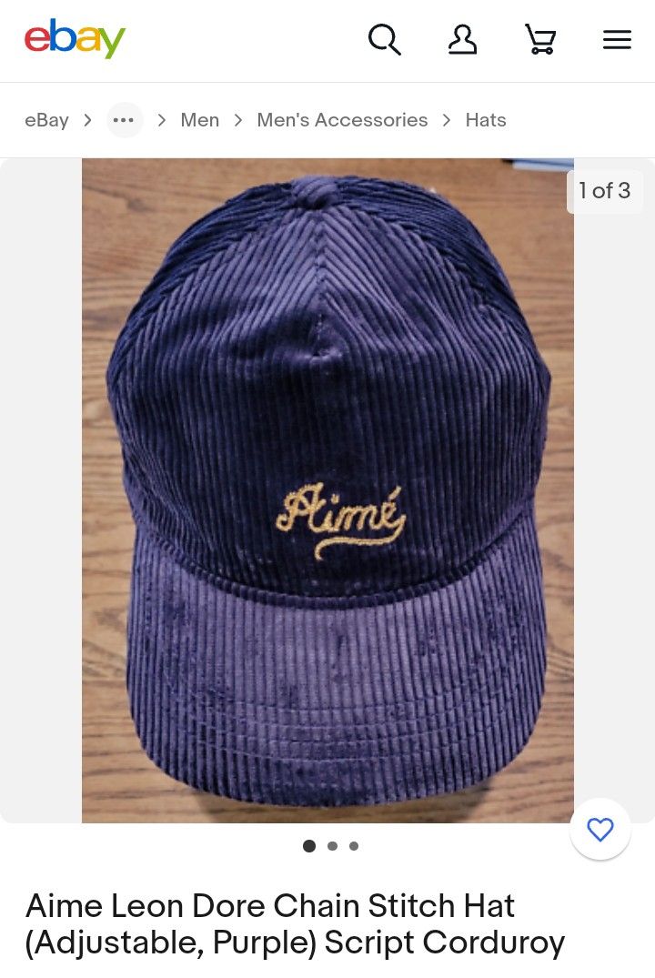 Aime Leon Dore Chain Stitch Hat Corduroy on Carousell