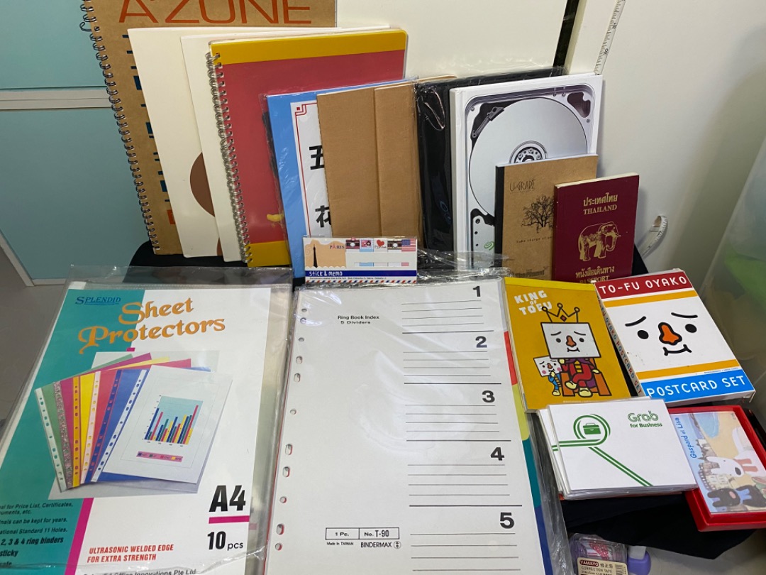 (All for $10) Notebooks, Sheet Protectors and File Dividers (Paper ...