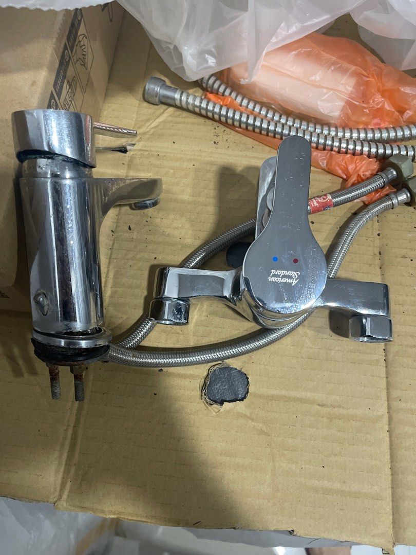 American standard hot and cold shower mixer tap and rubine hot and cold ...