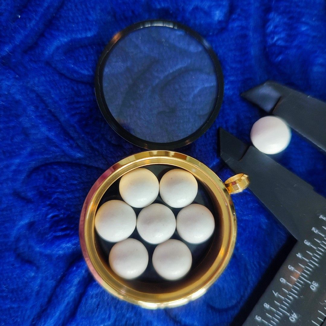 Arahant Relic Stone Eggs Pendant + Necklace/ 5A White LEKLAI Rounded /7 ...