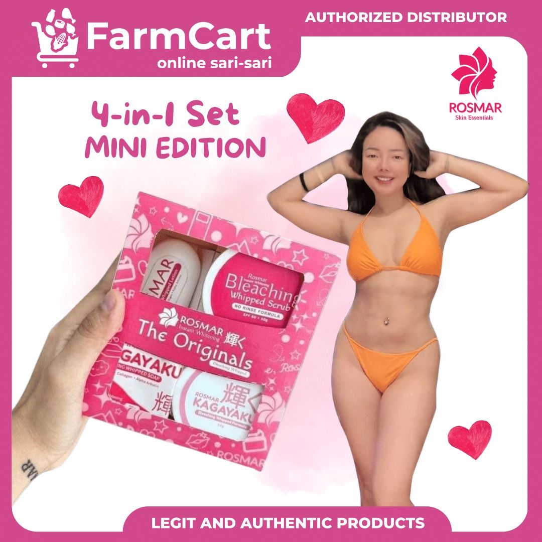 Authentic Rosmar Skin Essentials The Originals 4-in-1 Mini Set, Beauty & Personal Care, Bath ...